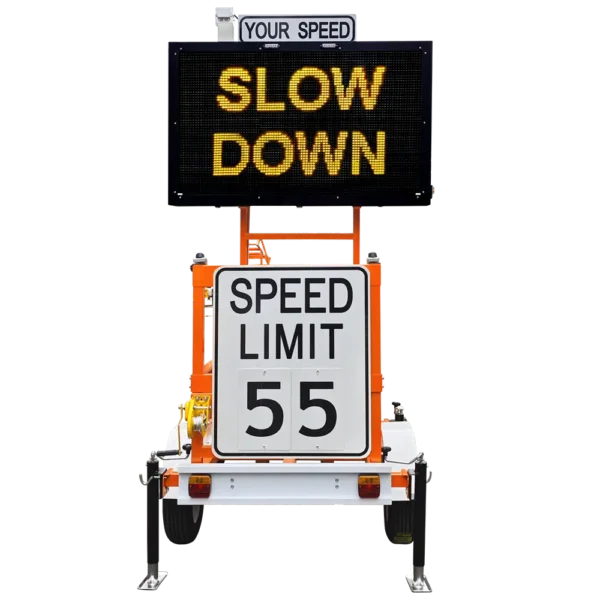 3 in 1 Traffic Control Trailer | Solar Powered & Portable | VOLTEX