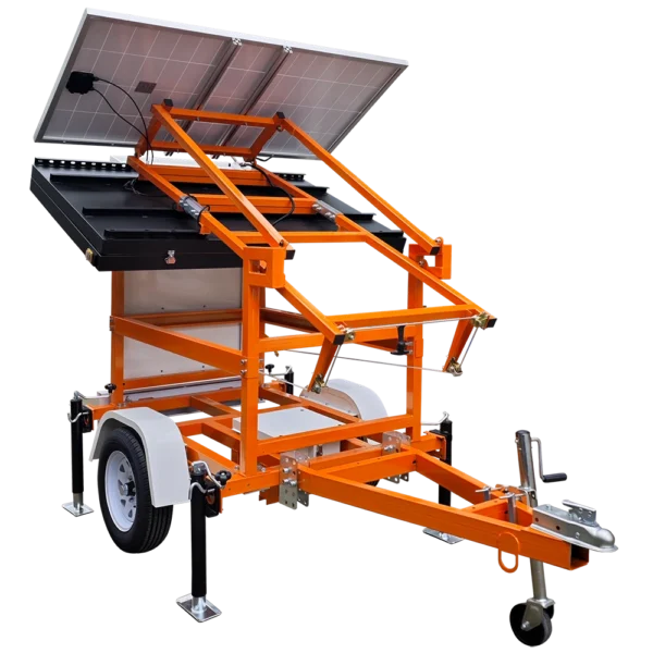 3 in 1 Traffic Control Trailer | Solar Powered & Portable | VOLTEX