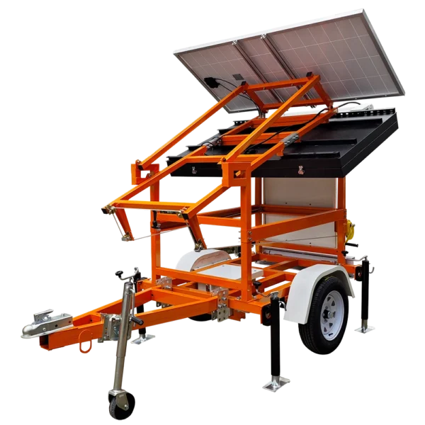 3 in 1 Traffic Control Trailer | Solar Powered & Portable | VOLTEX