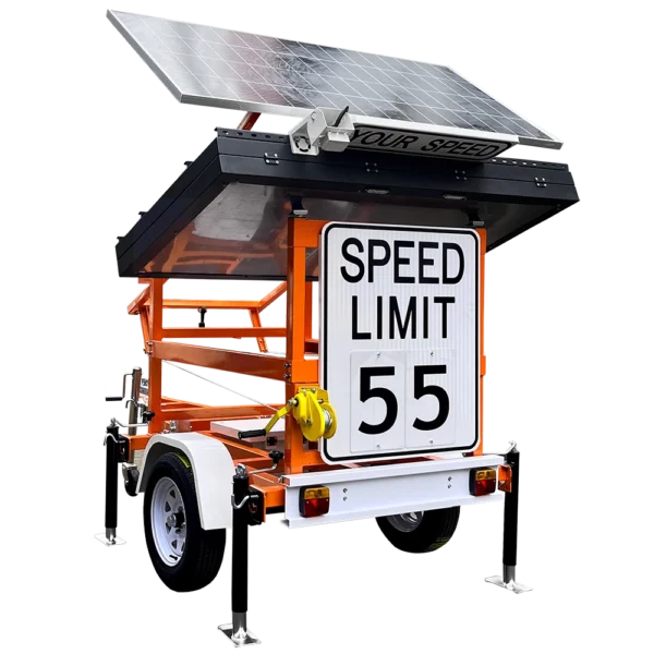 3 in 1 Traffic Control Trailer | Solar Powered & Portable | VOLTEX