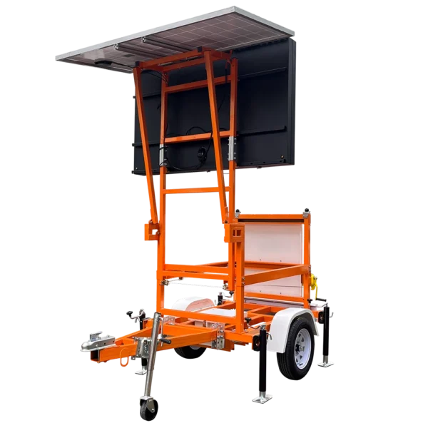 3 in 1 Traffic Control Trailer | Solar Powered & Portable | VOLTEX