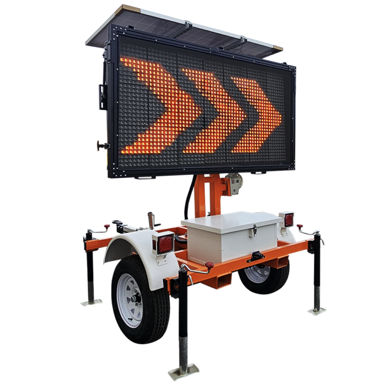 79" X 44" Digital Message Board Trailer | Traffic Control | VOLTEX